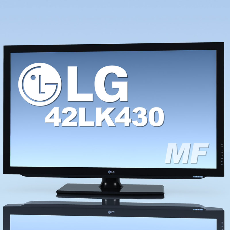 tv lg 42lk430 3d c4d