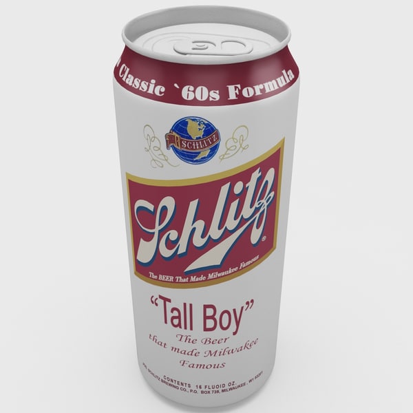 3dsmax Beer Schlitz Tall Boy