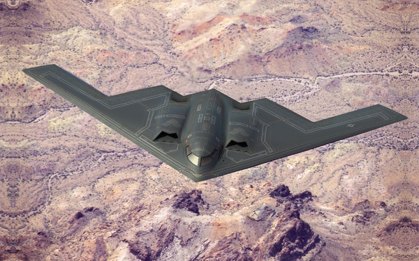 3d model b2a spirit stealth bomber
