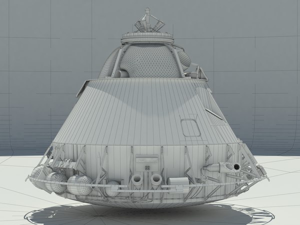 3d Apollo Command Module Model