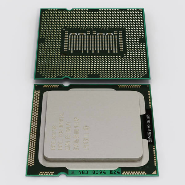 intel core i5 750 3d model