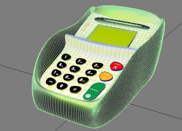 chip pin card reader 3d model chip pin card reader 3d model