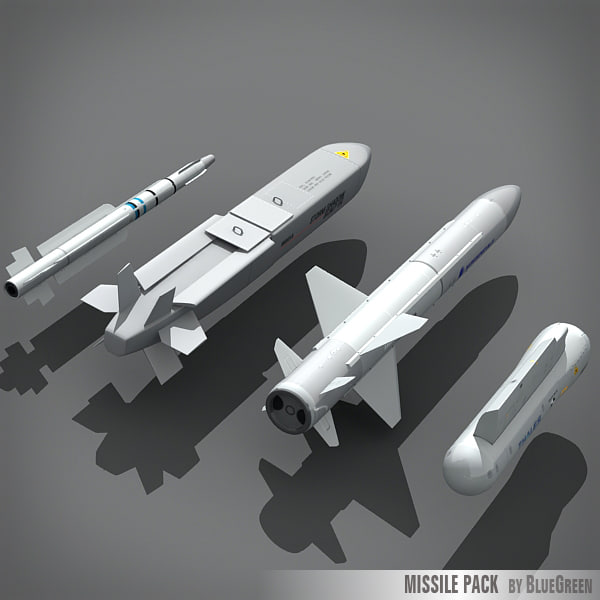 3d Model Of Missile Pack