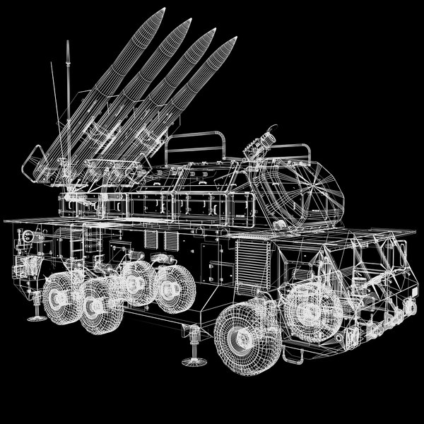 russian sa 17 buk m2e 3d model
