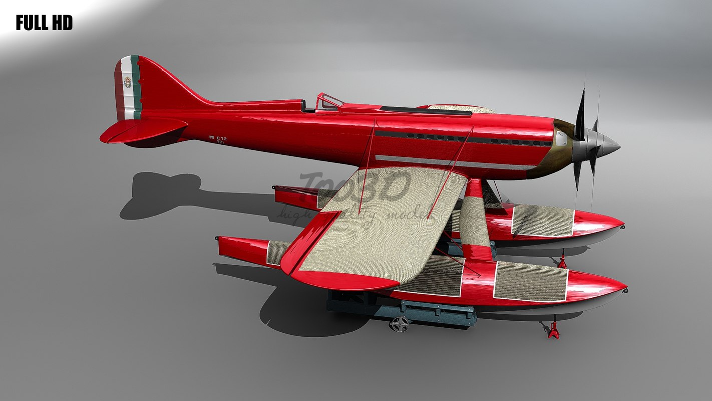 3d mc72 seaplane