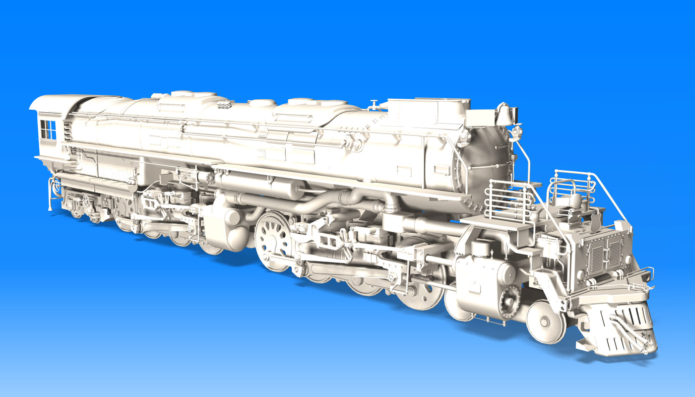 Big Boy Locomotive Steam 3d 3ds