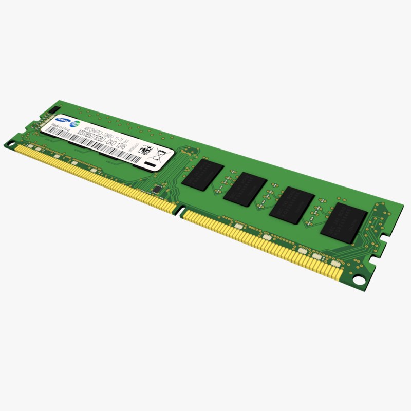 3d model ddr3 ram dimm
