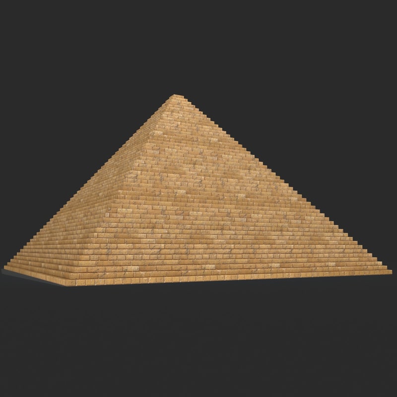 3d egyptian pyramid model