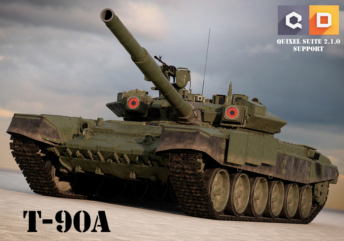 3d t 90s russian tanks model