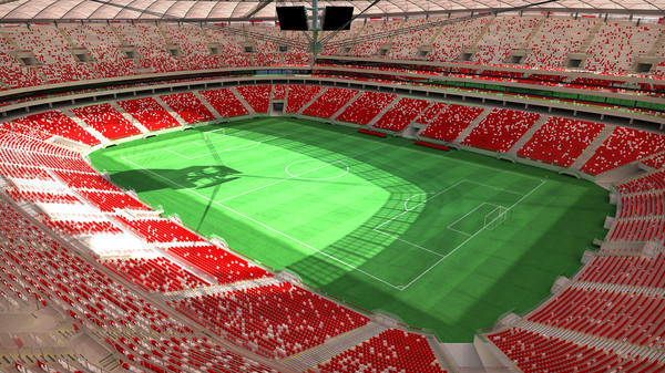 3d model soccer stadium