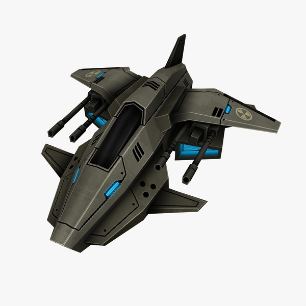 3d 8 small space ships model - 8 Small Space Ships... by Angryfly