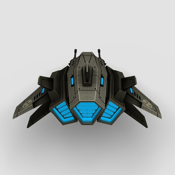 3d 8 small space ships model - 8 Small Space Ships... by Angryfly
