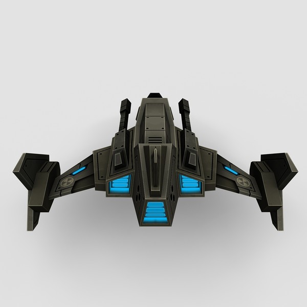 3d 8 small space ships model - 8 Small Space Ships... by Angryfly