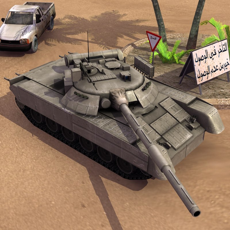 3d t80u main battle tank model