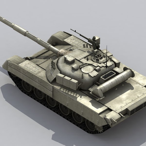 3d t80u main battle tank model