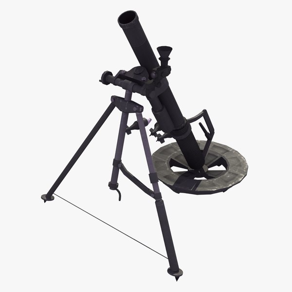 3d model m224 60mm mortar