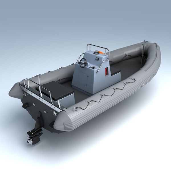 standard navy rhib 3d model