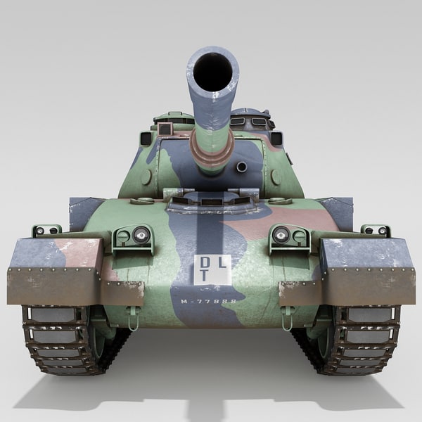3d model swiss panzer 68 battle tank