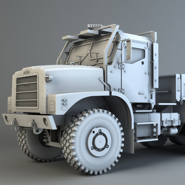3d oshkosh mtvr amk23 model