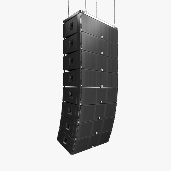 3d linear concert speakers model