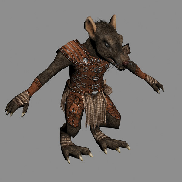 wererat creature fantasy 3d max