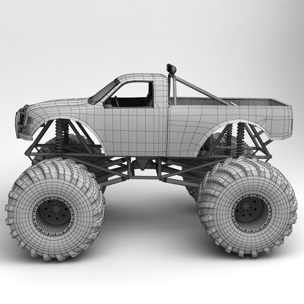 monster truck 3d model