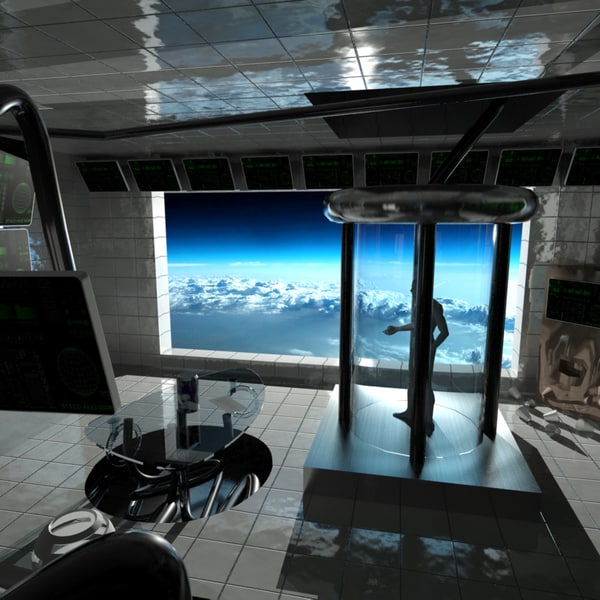 scene room alien 3d max