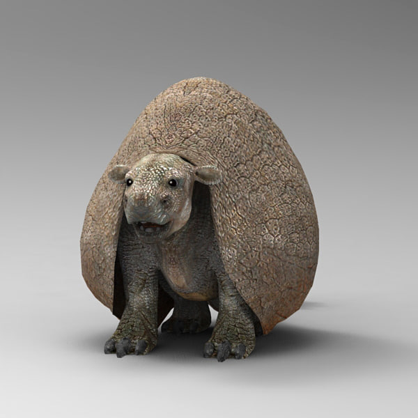 doedicurus prehistoric 3d obj