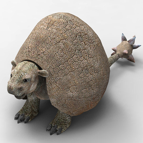 doedicurus prehistoric 3d obj