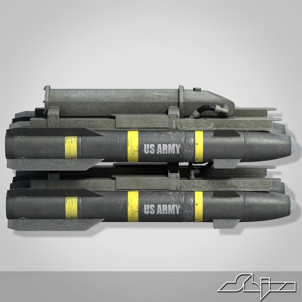 m299 missile launcher hellfire 3d model