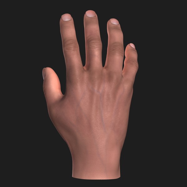 3ds max realistic male hand