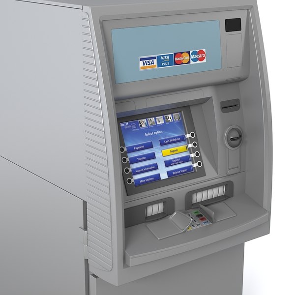 3d model atm cash machine