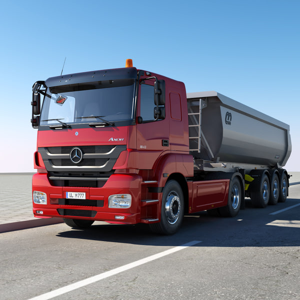 3d mercedes benz axor 1843 tipper model