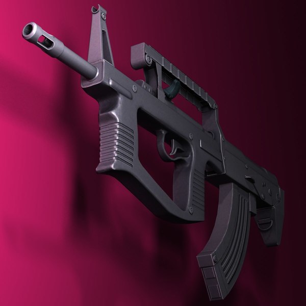 assault rifle a 91 russia 3d max