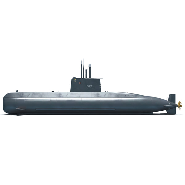 german submarine type 209 3d model