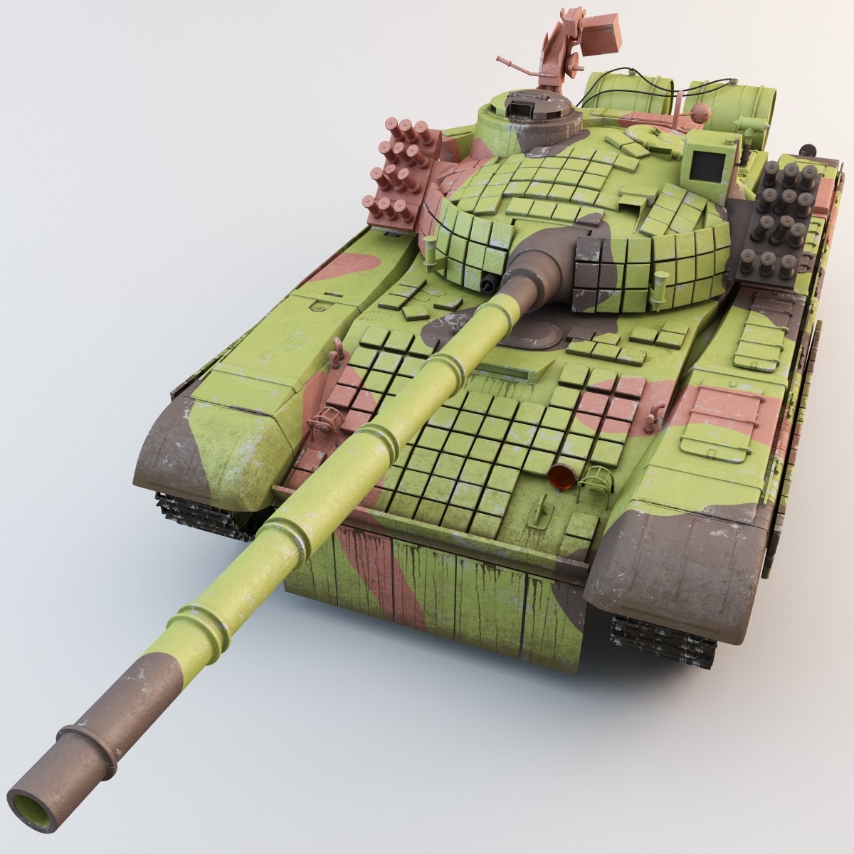 polish pt 91 twardy main 3d model