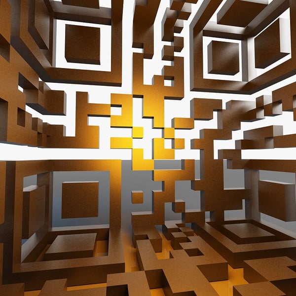 qr code 3d model