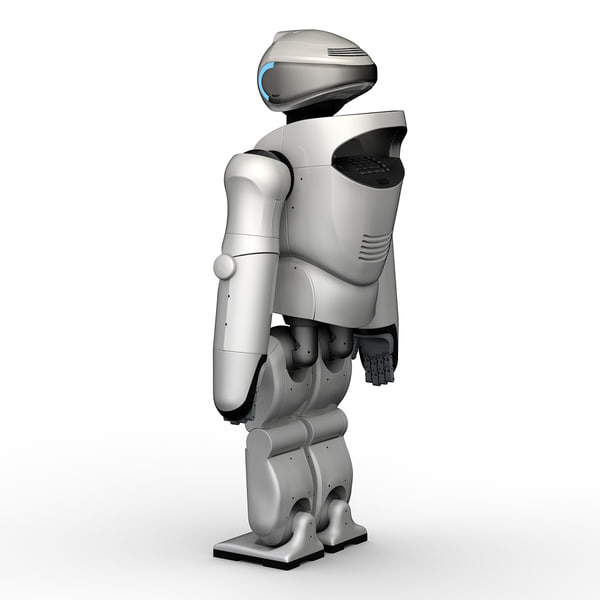 3d sony qrio robot static model