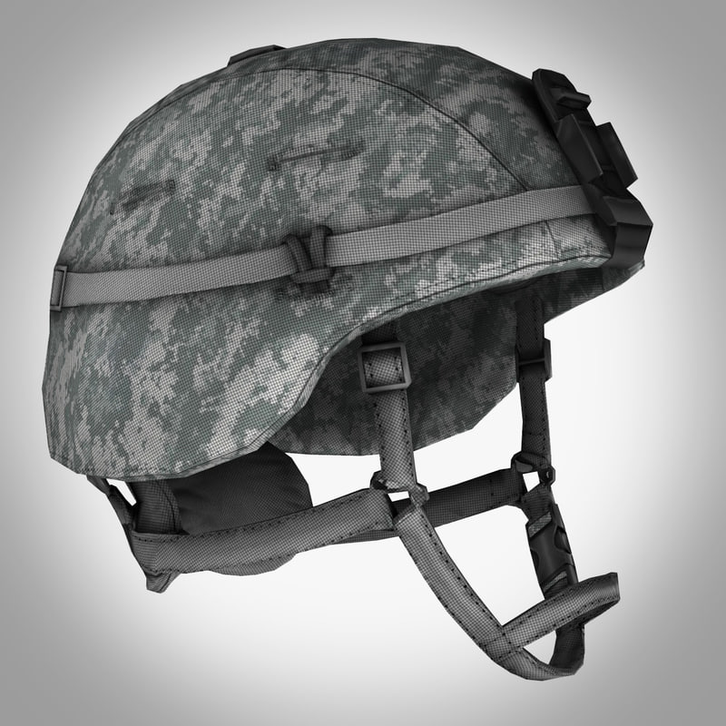 military soldier helmet 3d model