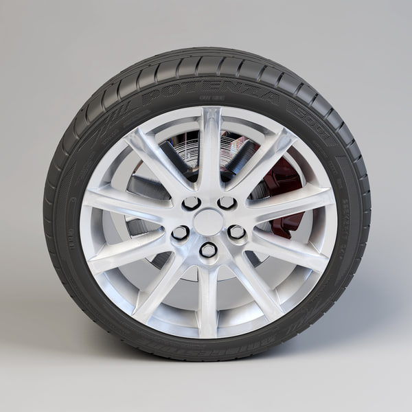 10 spokes wheel potenza 3d max