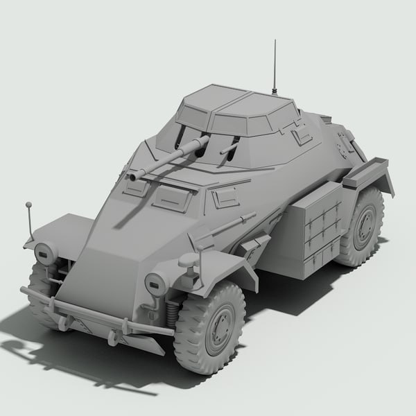 3d ww2 german sdkfz 222