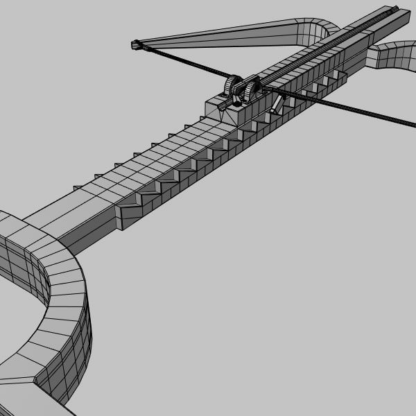 3d gastraphetes model