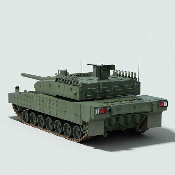 3d modern battle tank altay model