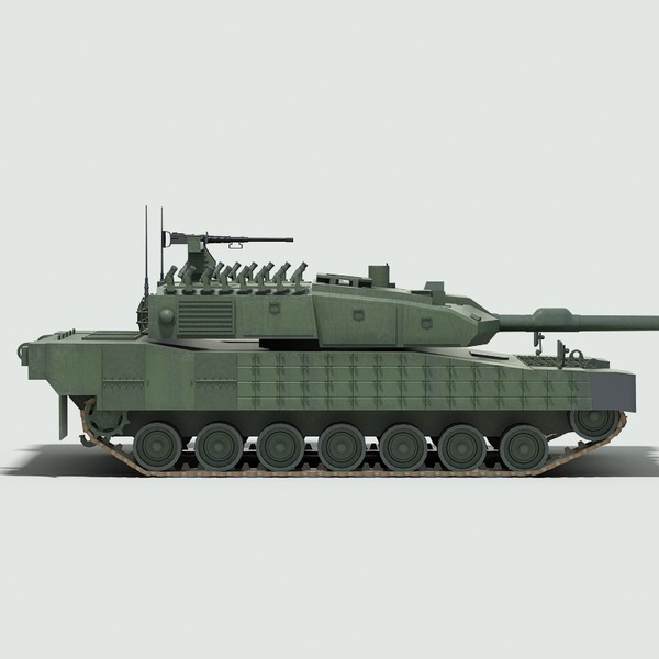 3d modern battle tank altay model