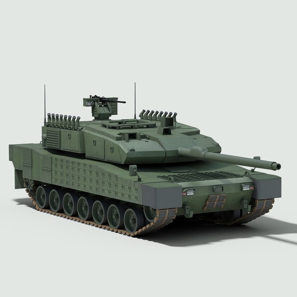 3d modern battle tank altay model