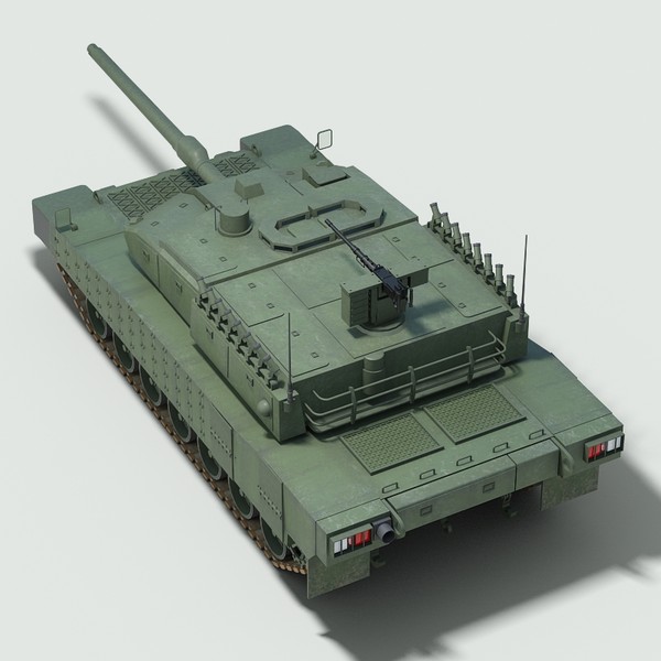 3d modern battle tank altay model