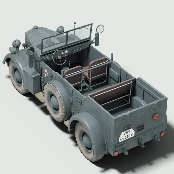 ww2 german horch kfz 3d 3ds