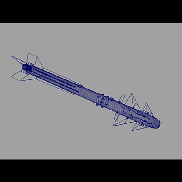 rafael python 5 air missile 3d model