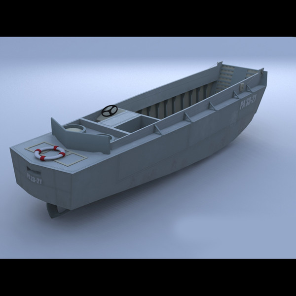 higgins boat lcvp 3d model