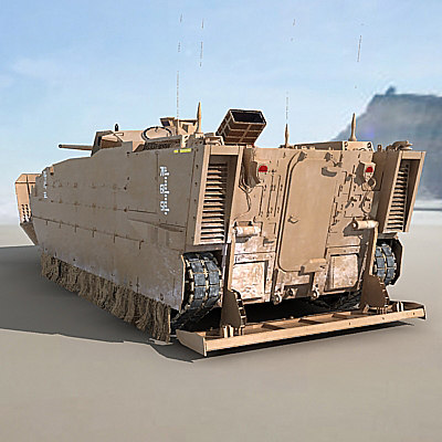 expeditionary fighting vehicle efv 3d model